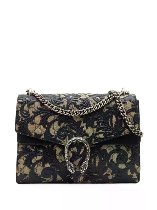 Gucci Medium Dionysus Arabesque Shoulder Bag - Black