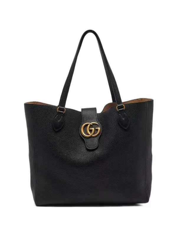 Gucci Medium Dahlia Double G Tote Bag - Black
