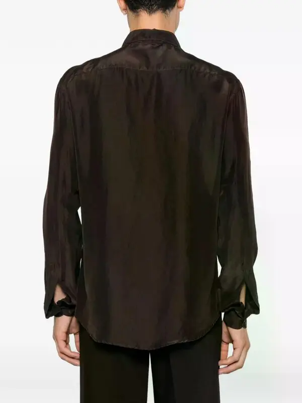 Barena Venezia Maridola Long-sleeve Button-down Shirt - Brown