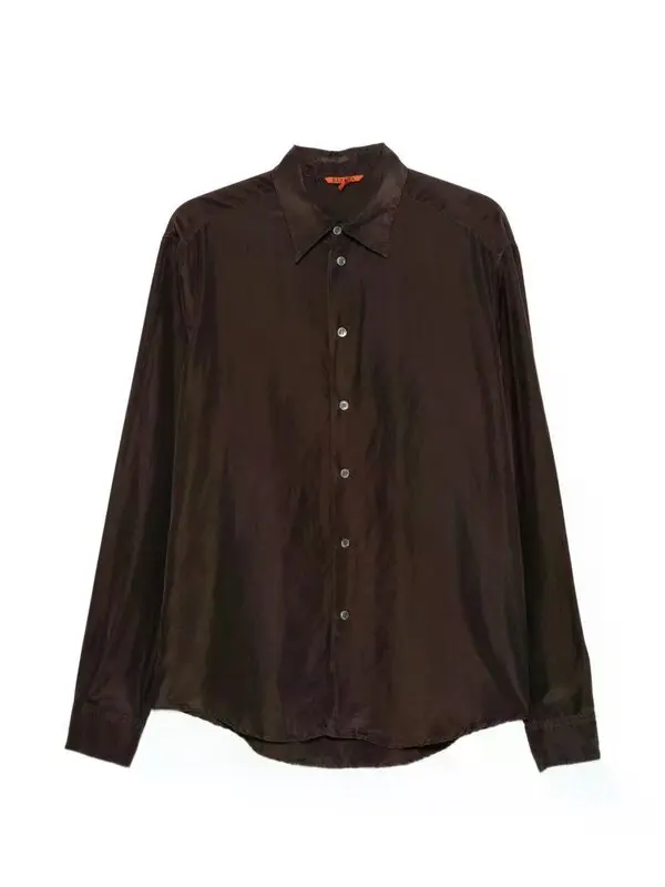 Barena Venezia Maridola Long-sleeve Button-down Shirt - Brown