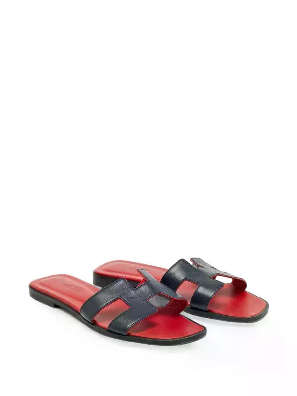 Hermès Oran H Cut-out Flat Sandals