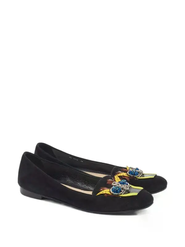 Dior Embellished Flat Pumps
