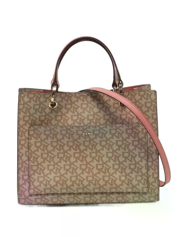 Dkny Monogram Coated Canvas Tote Bag