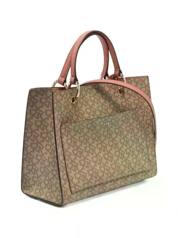 Dkny Monogram Coated Canvas Tote Bag