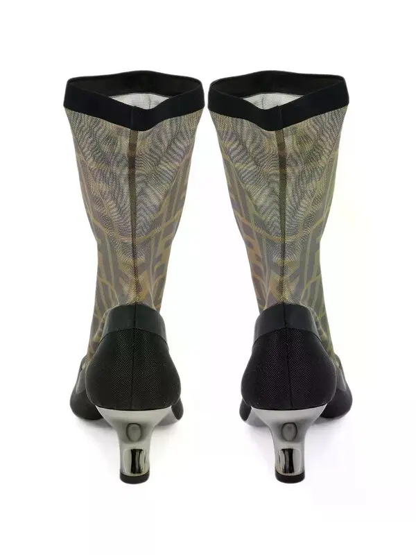 Fendi Colibri Lace Sock Boots - Black