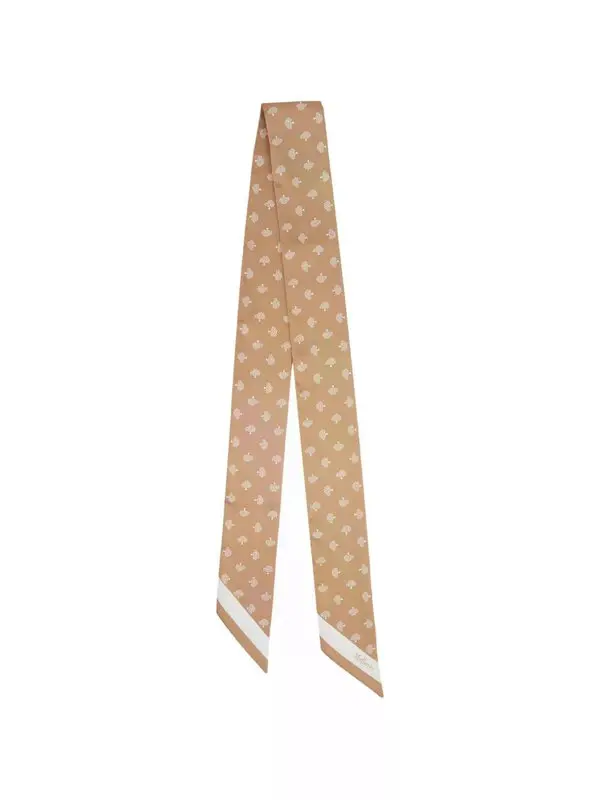 Mulberry Logo-print Skinny Scarf
