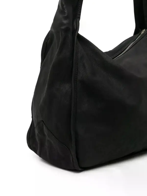 Guidi Leather Shoulder Bag - Black