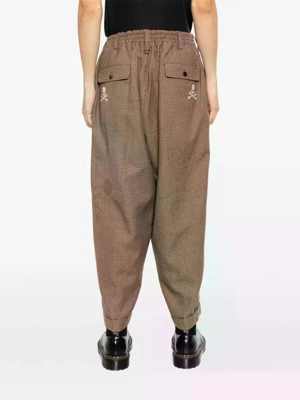 MASTERMIND WORLD Glen Check Pleated Trousers