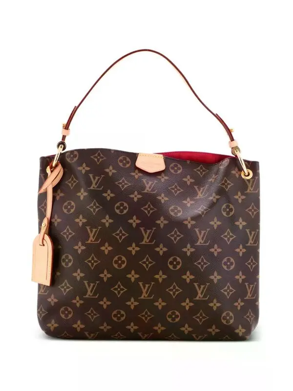 LOUIS VUITTON Monogram Canvas Pm Hobo Bag - Brown