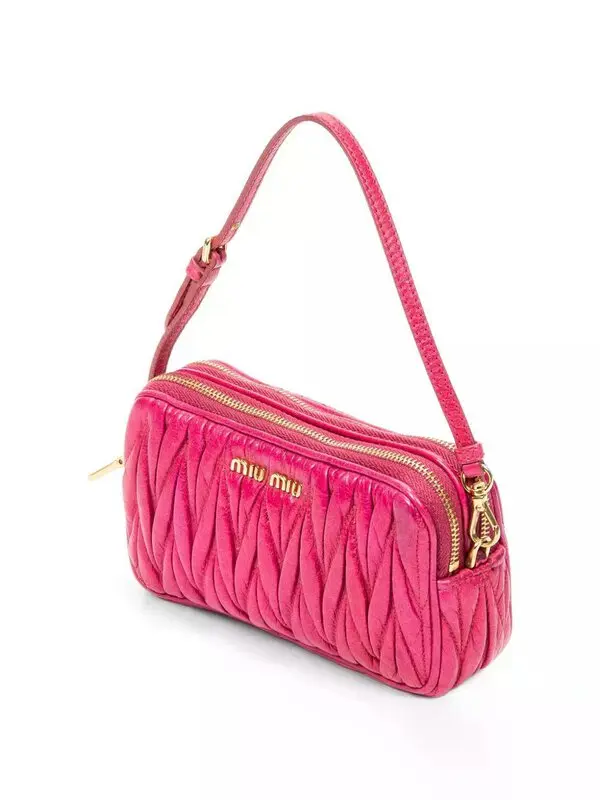 Miu Miu Matelassé Double-zip Pouch