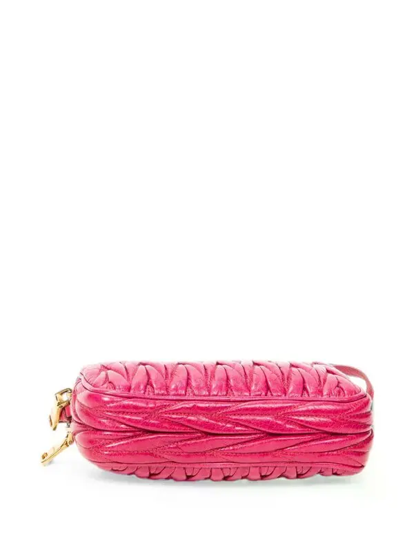 Miu Miu Matelassé Double-zip Pouch