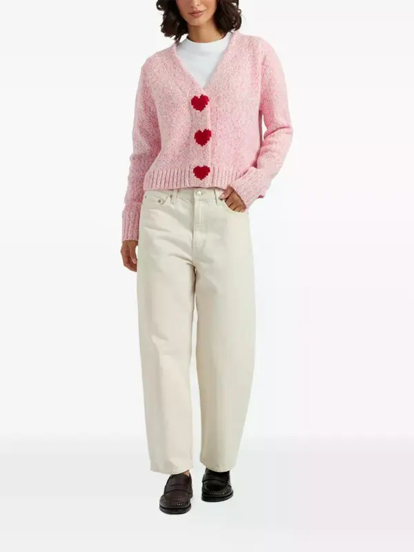 Chinti & Parker Heart-motif Melange Cardigan