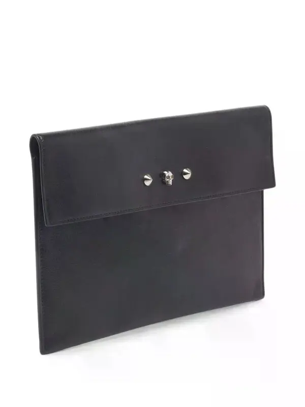 Alexander McQueen Skull-motif Leather Clutch Bag