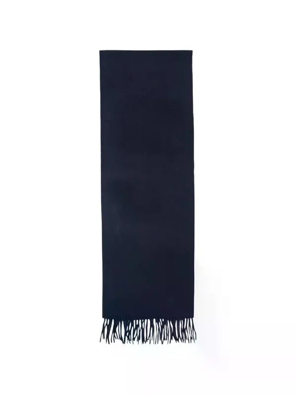 Mulberry Fringed-hem Scarf - Blue
