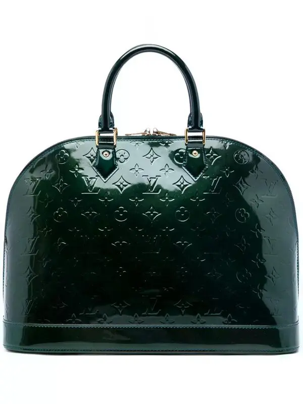 LOUIS VUITTON 2009 Monogram Vernis Alma Gm Handbag - Green