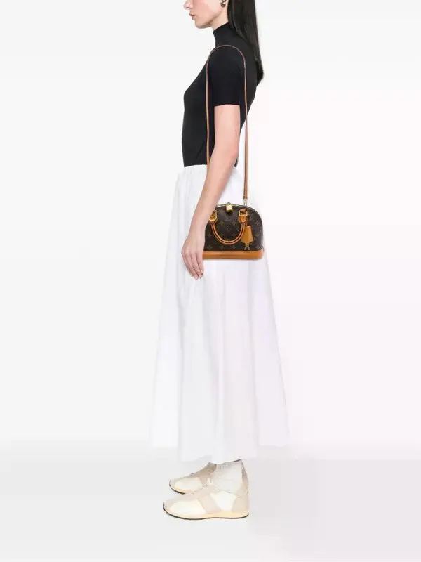 LOUIS VUITTON Monogram Alma Bb Satchel - Brown