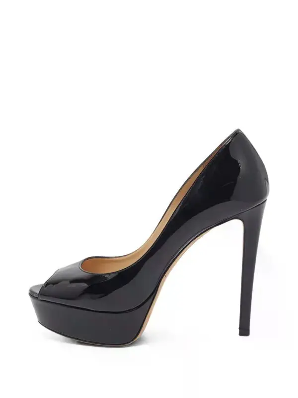 JIMMY CHOO Luna Peep-toe Pumps - Black