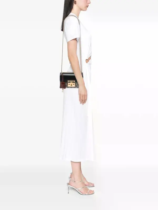 Gucci 2016-2026 Small Gg Supreme Padlock Crossbody Bag - Black