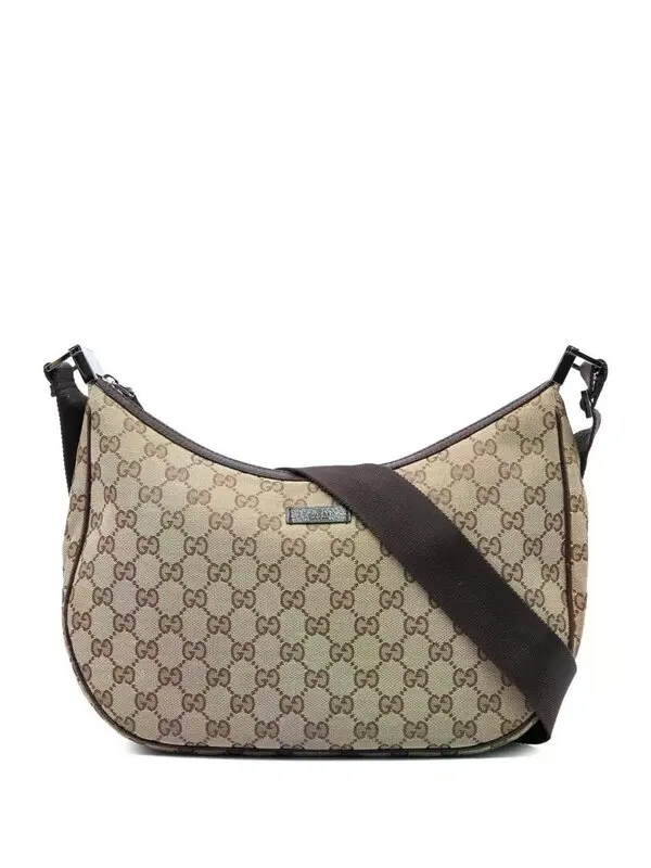 Gucci 2000-2015 Gg Canvas Crossbody Bag - Neutrals