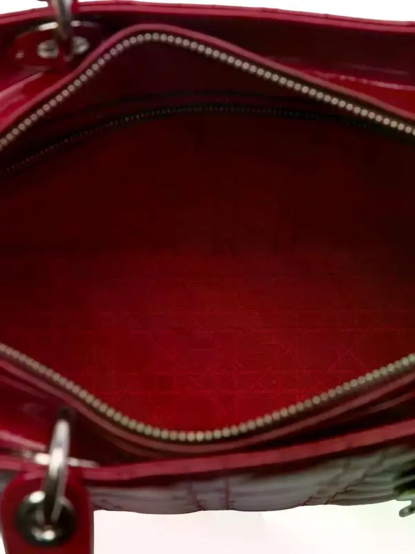Dior 2012 Large Patent Cannage Lady Satchel