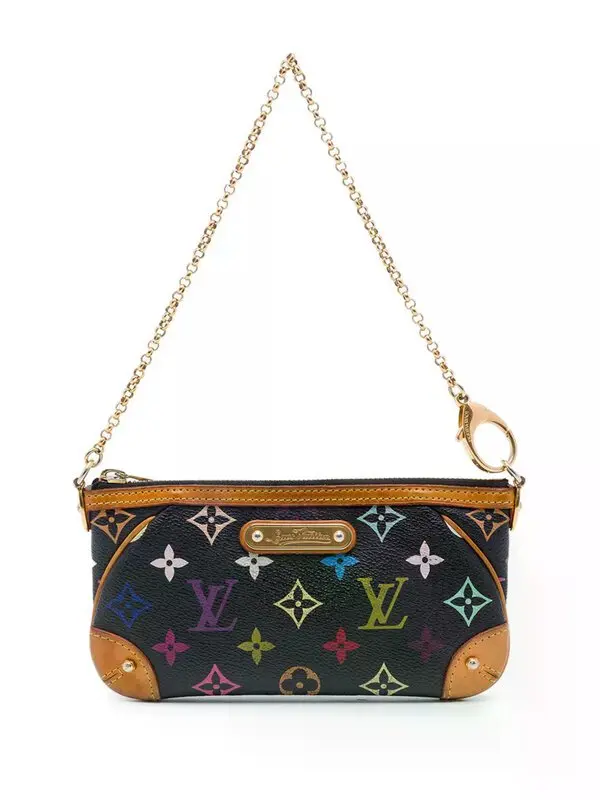 LOUIS VUITTON 2013 Monogram Multicolore Milla Pochette Mm Shoulder Bag - Black