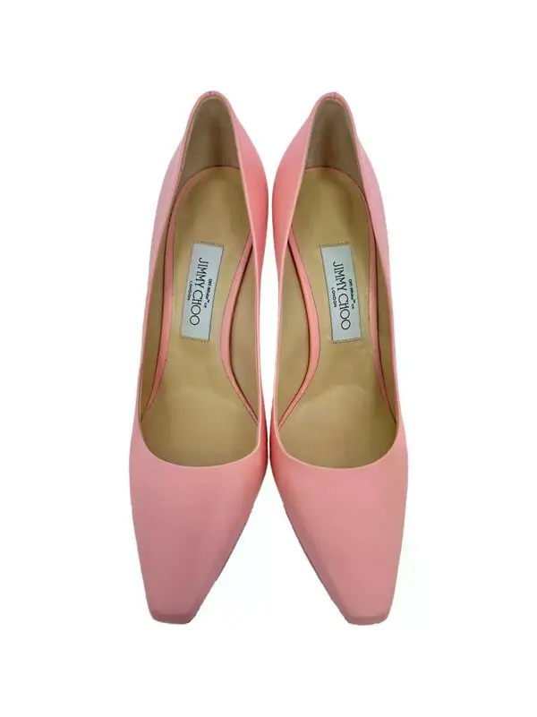 JIMMY CHOO Leather Pointed Toe Stiletto Pumps