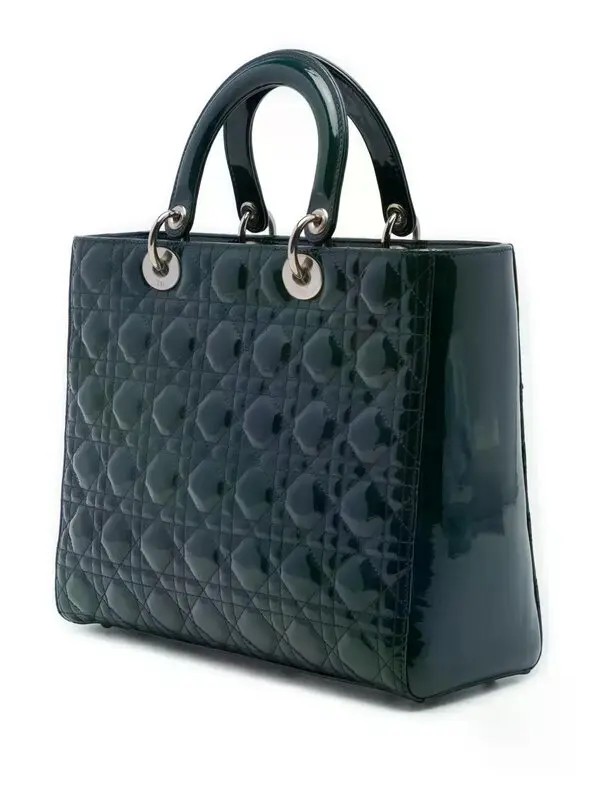 Dior 2011 Large Patent Cannage Lady Satchel