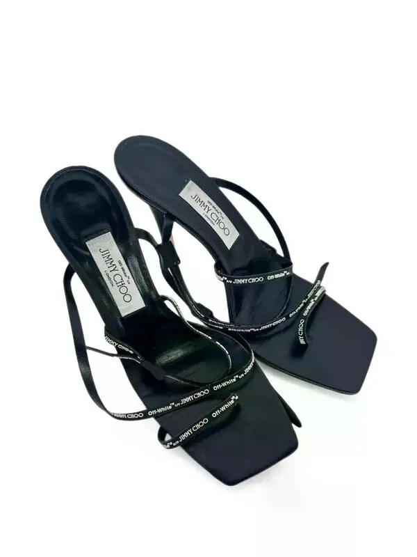 JIMMY CHOO X Off-white Jane 100 Leather Sandals