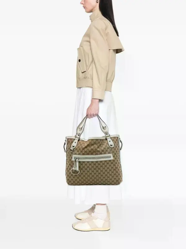 Gucci 2016-2026 Gg Canvas Icon Bit Zip Tote Bag