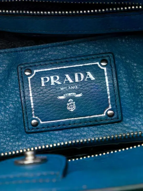 Prada 2013-2026 Soft Calf Front Pocket Shopping Tote Satchel
