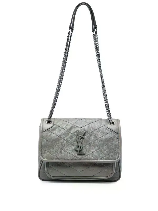 Saint Laurent Niki Shoulder Bag - Grey