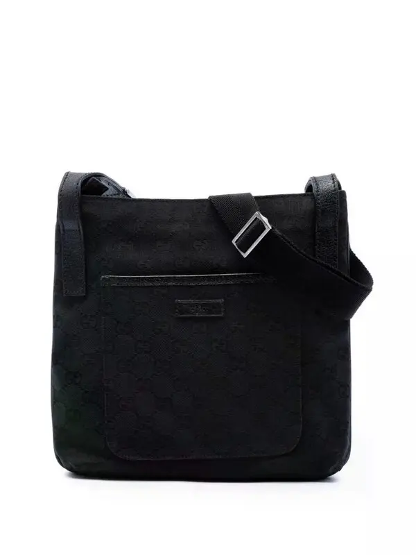 Gucci 2000-2015 Gg Canvas Crossbody Bag - Black