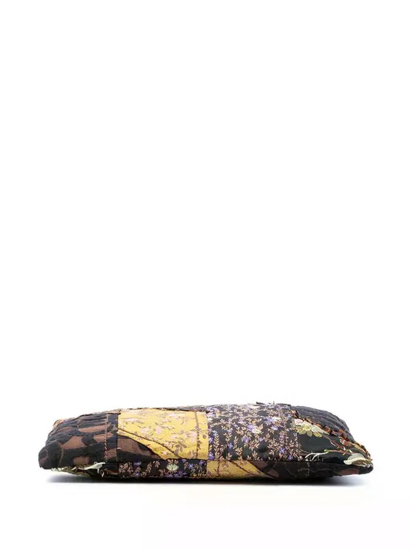 Prada 2010-2026 Canvas Broccato Patch Clutch Bag