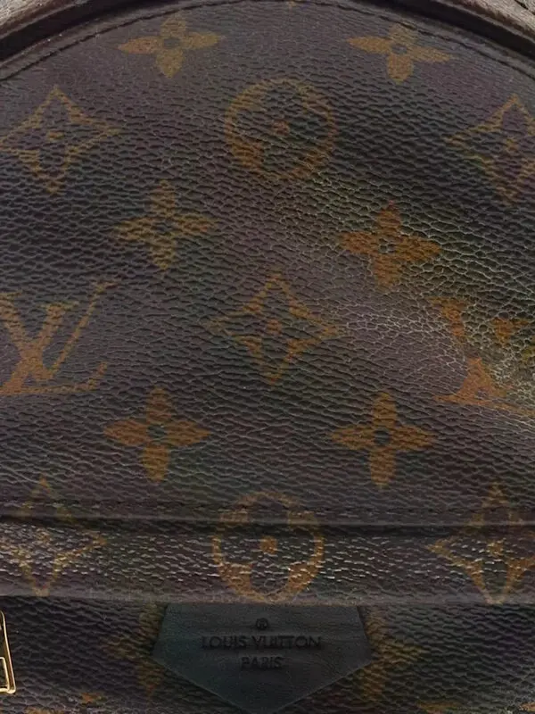 LOUIS VUITTON 2016 Mini Palm Springs Monogram Backpack - Black