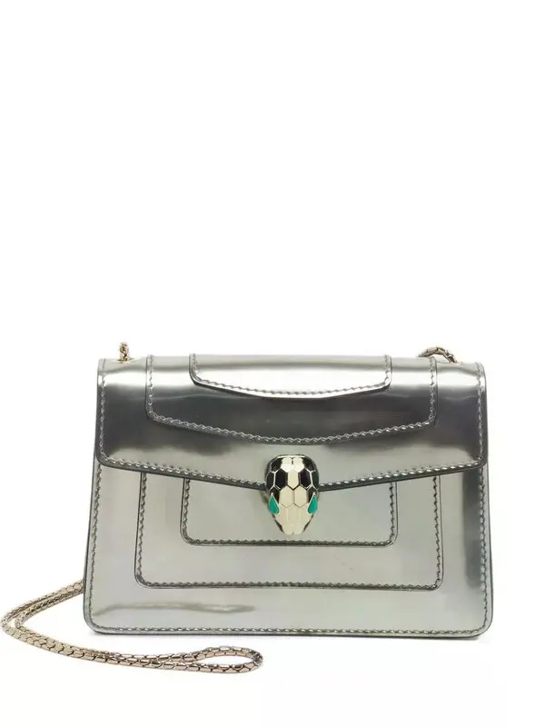 BVLGARI Mini Serpenti Forever Shoulder Bag - Silver
