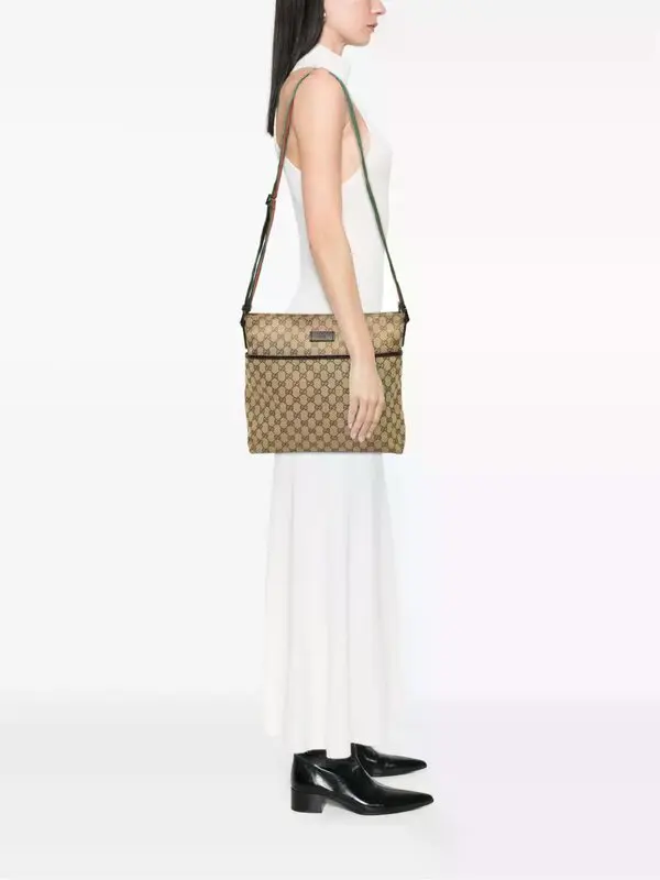 Gucci 2000-2015 Gg Canvas Web Crossbody Bag - Neutrals