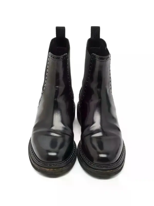 Dolce & Gabbana Brogue-detail Leather Chelsea Boots