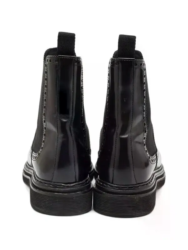 Dolce & Gabbana Brogue-detail Leather Chelsea Boots