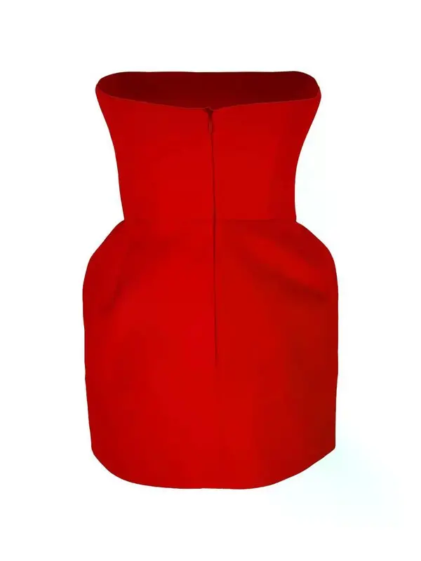 Magda Butrym Strapless Mini Dress - Red