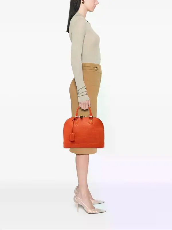 LOUIS VUITTON Epi Alma Pm Satchel - Orange