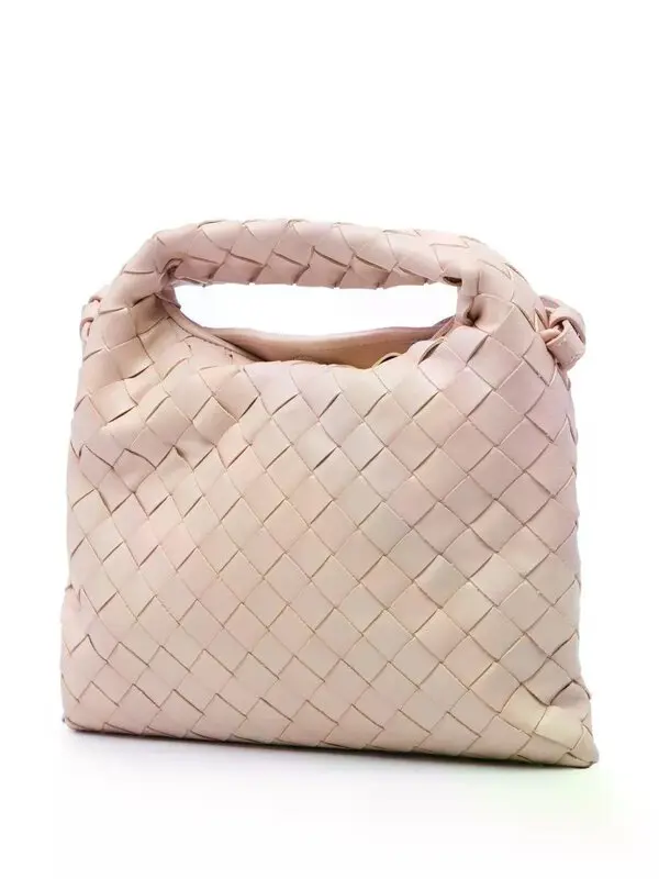 Bottega Veneta Mini Nappa Intrecciato Hop Satchel - Pink