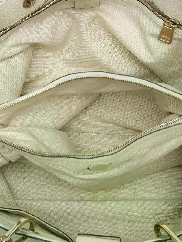 Gucci 2016-2026 Large Calfskin Bamboo Shopper Satchel