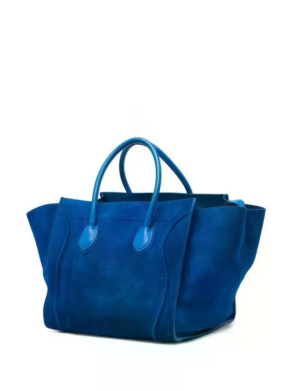 Celine 2012 Medium Suede Phantom Luggage Tote Bag