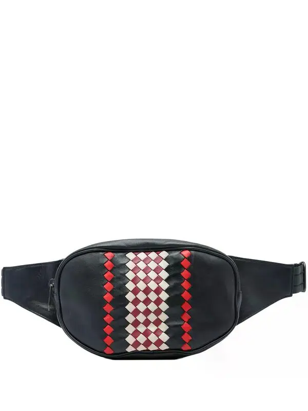 Bottega Veneta 2012-2026 Intrecciato Trimmed Nappa Belt Bag - Black