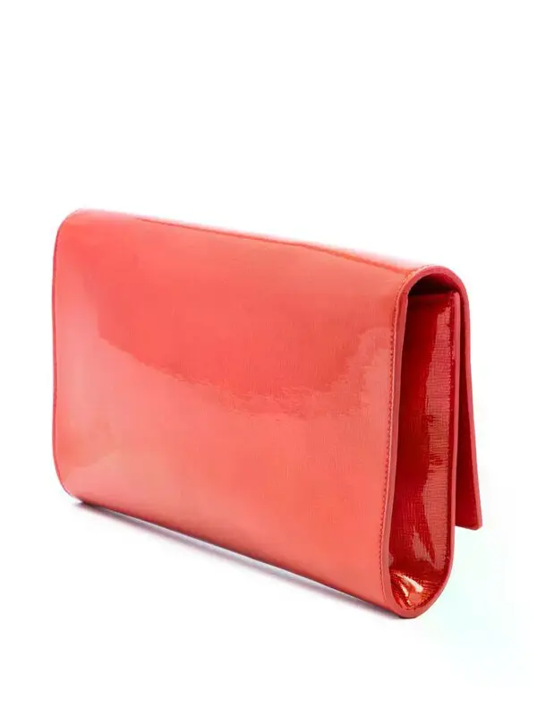 Saint Laurent 2013-2026 Large Textured Patent Monogram Belle De Jour Clutch Bag