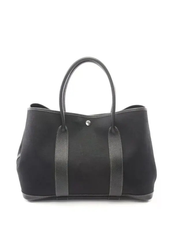 Hermès 2006 Toile And Negonda Garden Party 36 Tote Bag - Black