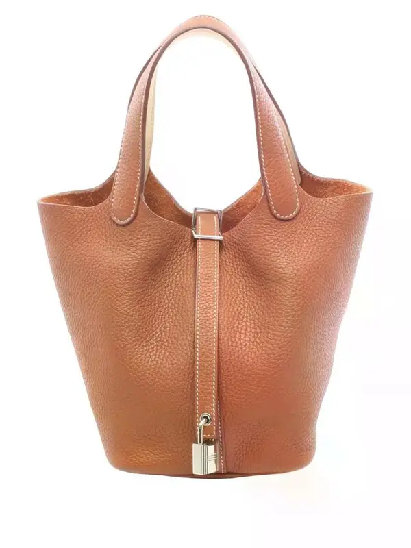 Hermès 2020 Clemence And Swift Picotin Lock 18 Eclat Handbag - Brown