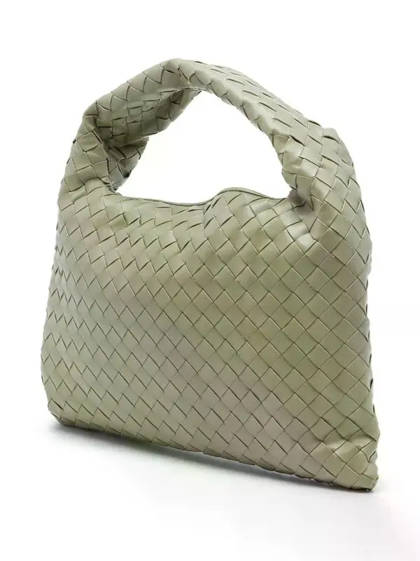 Bottega Veneta Small Nappa Intrecciato Hobo Bag - Green