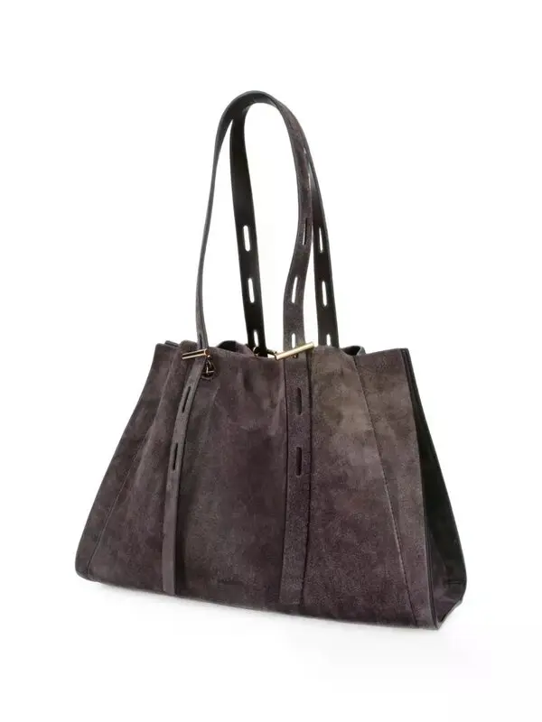 MINOBOSSI Paulina Suede Tote Bag - Brown