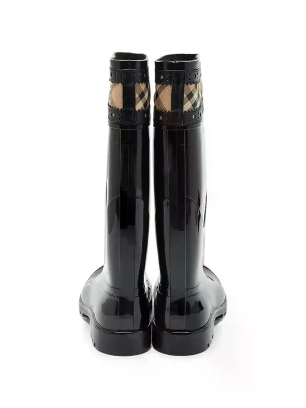 Burberry Haymarket Tassel Rain Boots
